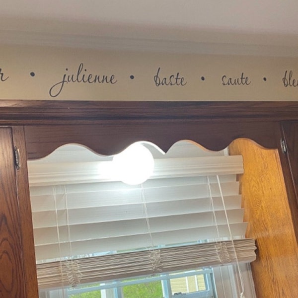 Kitchen Border Cooking Quote Vinyl Wall Decor Lettering Decal - Etsy