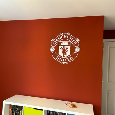 Manchester United Football Club One Colour Crest Bonus Wall Sticker Set ...