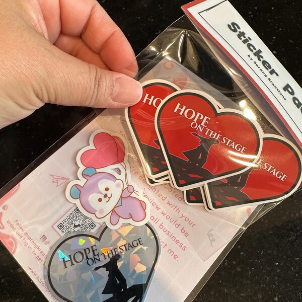 Hobi Concert Freebies, Quality Vinyl Stickers, Kpop Fan Merch (matte ...