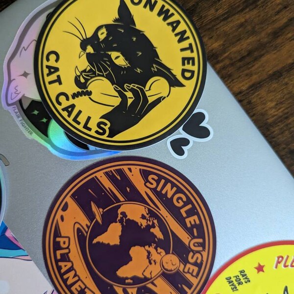 Unwanted Cat Calls Sticker - Etsy