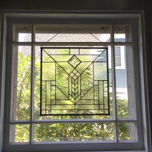 Iridescent Blue Stained Glass Panel Home Decor - Etsy