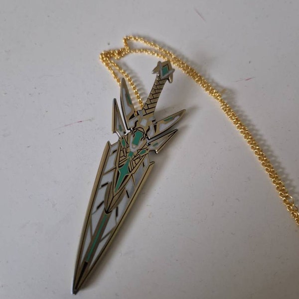 Pyra Mythra and Pneuma Metal Enamel Necklace Keychain or Pin From ...