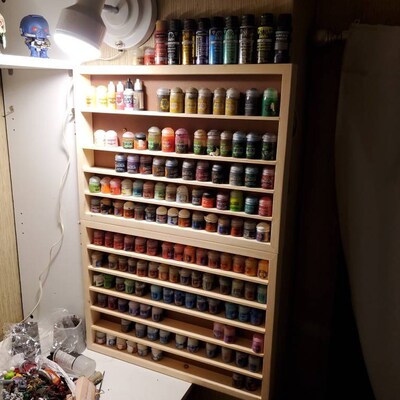 Pine Model Paint Storage Shelf Combo Shelf - Etsy