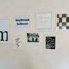 Black White Simple Name Initial, Neutral Gender, Last Name Surname ...
