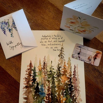 Teacher Appreciation Watercolour Cards Package of 6 Assorted - Etsy