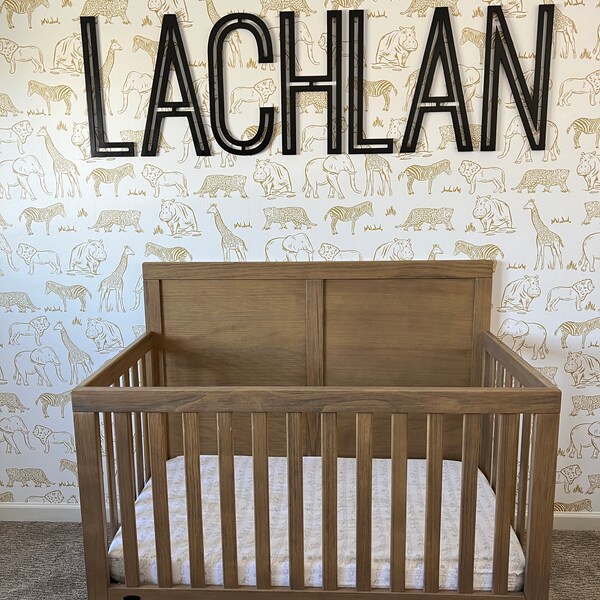Custom Wood Name Sign,nursery Girl, Boy, Over Crib Sign, Baby Name Sign ...