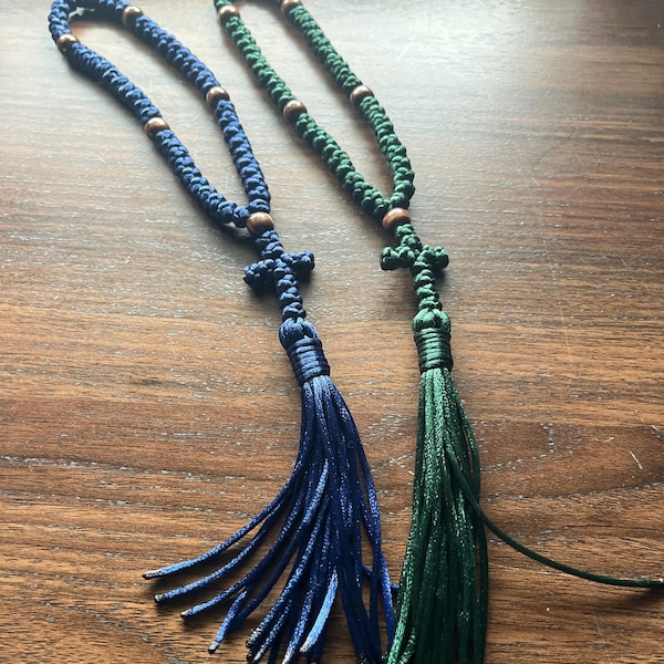 Orthodox Prayer Rope 100/150 Knots, Orthodox Komboskini, Christian ...