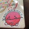 Crochet Sticker ~ Crochet-a-holic Yarn Waterproof Vinyl Sticker ...