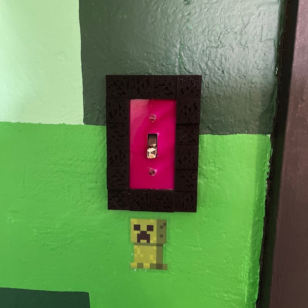 Minecraft Light Switch for a Boys or Girls Bedroom Decor Lightswitch ...