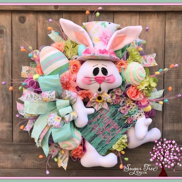 Easter Wreath Sign, Easter Wreath Attachment, Easter Decor, Easter ...