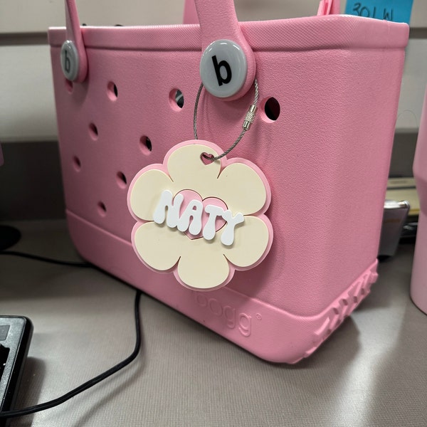 Daisy Custom Bag Tag | Bogg Bag Tag Charm| Acrylic Keychain| Groovy ...