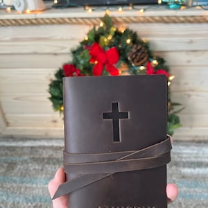 Pastor Leather Journal Notebook, Religious Men Gift, Womens Prayer ...
