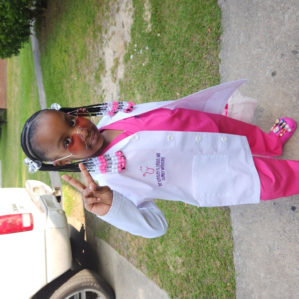 Kids' Custom Lab Coat, Embroidered Personalized Kids Lab Coat, Kids ...