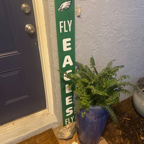 Philadelphia Eagles Porch Sign - Fly Eagles Fly Outdoor Decor - NFL ...