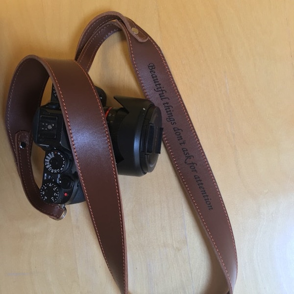 Personalized Leather Camera Strap, Custom Camera Strap for Digital ...
