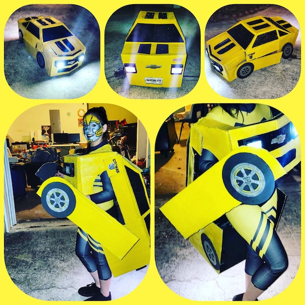 Template for Transforming Car Costume for Teens and Adults Inspired by ...