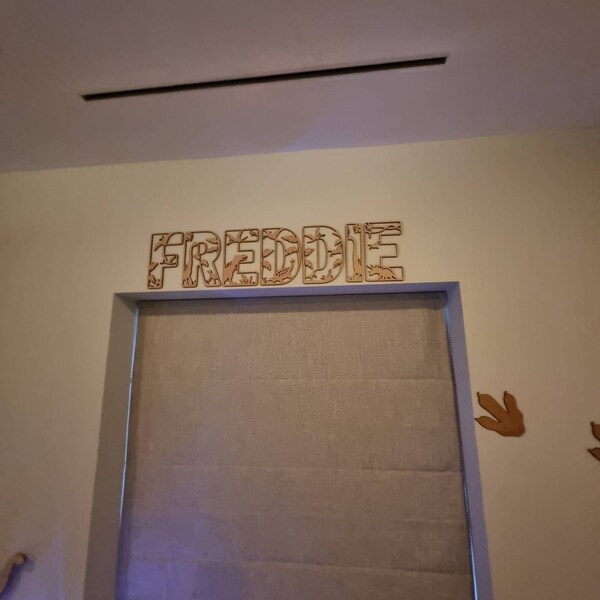 Woodland Animal Themed Wooden Letters Personalised Name Sign Children's ...