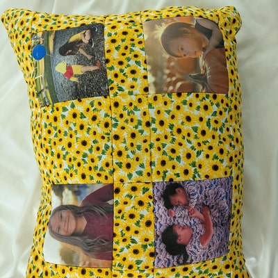 Cotton Fabric Panels for Quilting Custom Photo Quilt Squares Print Your ...