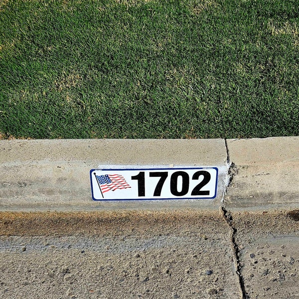 Curb-n-sign®, Curb-wrap®, Custom Curb Numbers, Reflective Curb Stickers ...