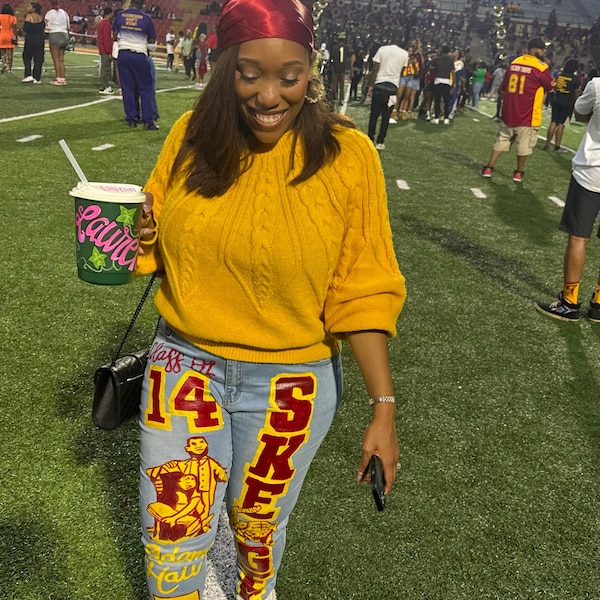 Custom Painted Jeans | Senior Jeans |graduation Jeans| Personalized ...