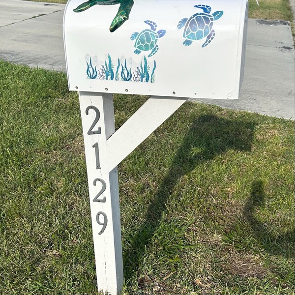 Toon Turtle Mailbox Topper - Customizable Colors! - Etsy
