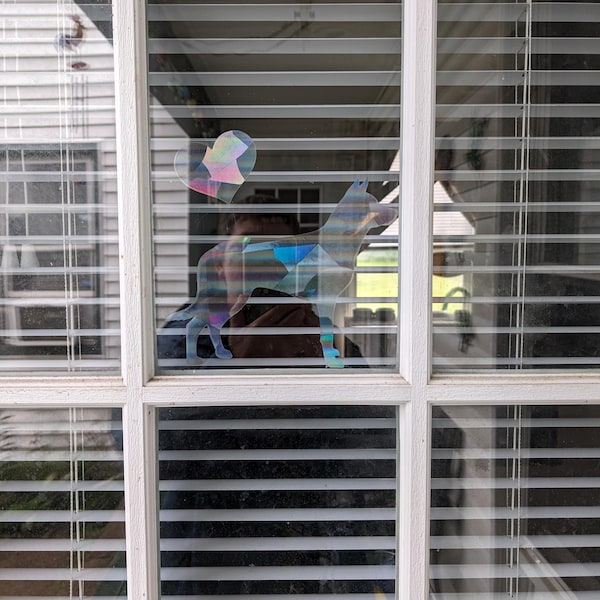 Sunrise Suncatcher, Holographic Sticker, Sun Catcher Decal, Rainbow ...