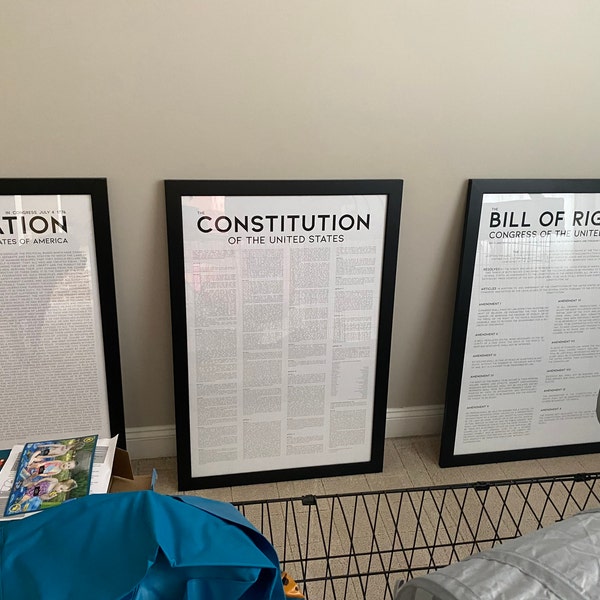 The Constitution Declaration of Independence Bill of Rights, USA ...
