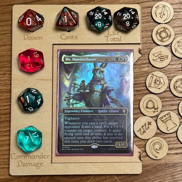 Commander Style Life Counter for Magic the Gathering EDH. 00-99 Spin ...