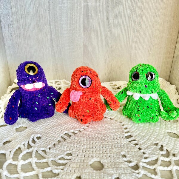 Small Blob Monsters Crochet Pattern by Crafty Intentions Downloadable ...