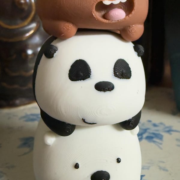 We Bare Bears Stack Figures | Collectibles | Desk Decoration | Grizzly ...