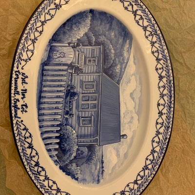 Custom Family Plate, Hand Painted Porcelain, Personalized Initials Gift ...