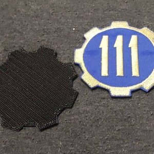 Fallout 76 and 111 Emblem Logo Gear Iron-on Embroidered Patch, Custom ...