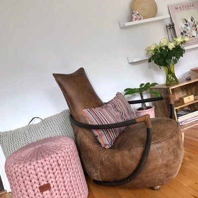 Coffee Table, HAND OTTOMAN Pouf, Nursery Decor, POUFFE Scandinavian ...