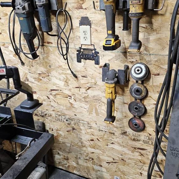 Air Tool Hanger DXF - Pneumatic Tool Wall Rack Cut Files Bundle - Etsy