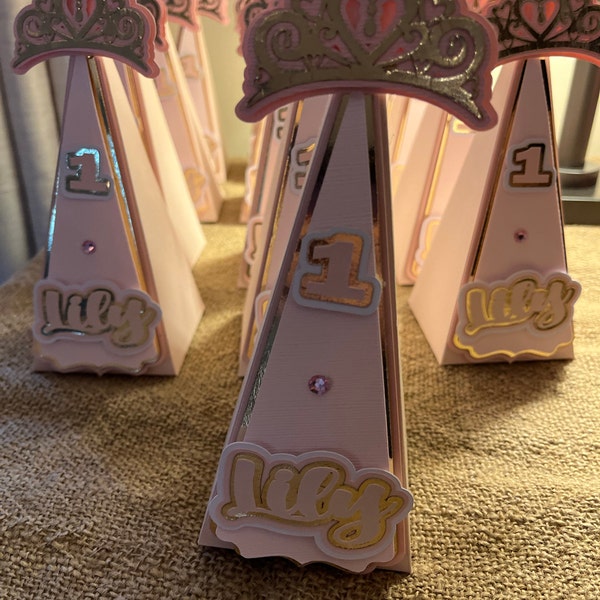 Princess Favor Boxes, Princess Party Decorations, Princess Theme ...