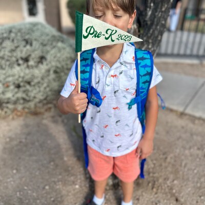 CUSTOM Mini Pennant Small Felt Pennant on a Stick Personalized Design ...