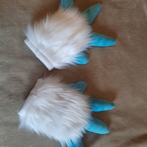 Furry Custom Plush Fursuit Hand Paws Deer, Dino & Protogen 1 Pair ...