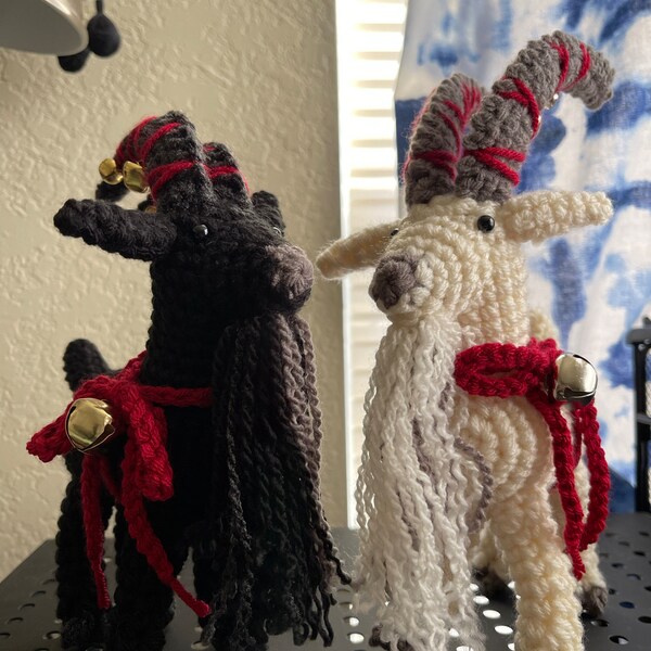Yule Goat Crochet Plush Ornament Krampus Julbock Traditional ...