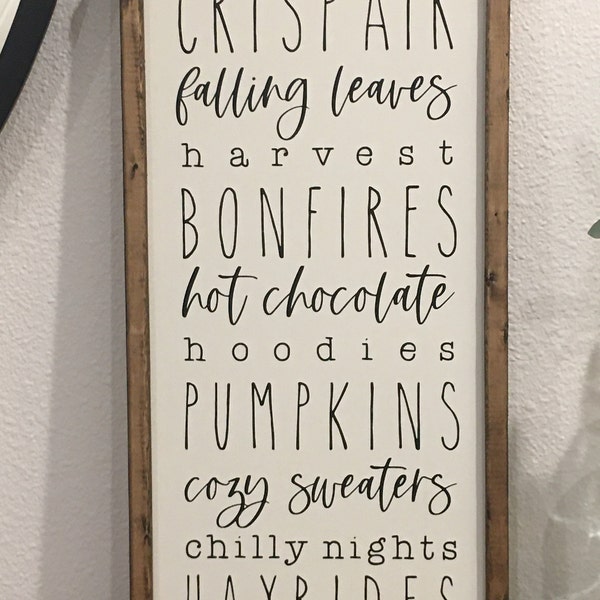 Fall Sign, Pumpkins Sign, Fall Decor, Fall Favorites Sign, Harvest ...