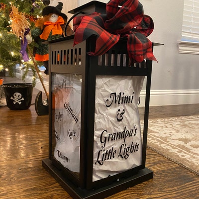 Personalized and Monogrammed Large Lanterns black or White Available ...