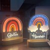 Personalized Rainbow Night Light for Kids, Nursery Room Night Light ...