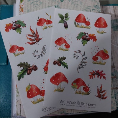 Eucalyptus and Cotton Sticker Set Floral Stickers Journal - Etsy