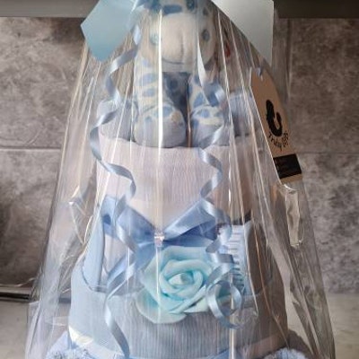 Neutral Nappy Cake Baby Shower Gift Unisex Nappy Cake Cream - Etsy