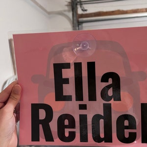 Personalized Car Rider Windshield Sign With Suction Cup - Etsy