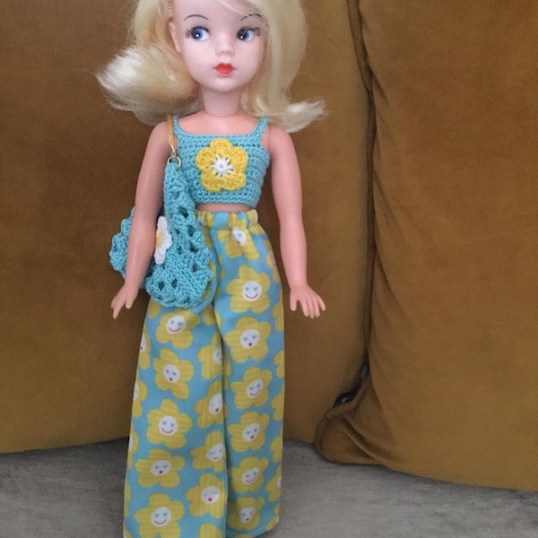 Handmade Outfit for 11.5 Inch Fashion Doll, Elasticated Pants With ...