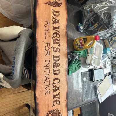 Personalized Dnd Wood Sign Medieval Wall Decor Dungeons and Dragons ...