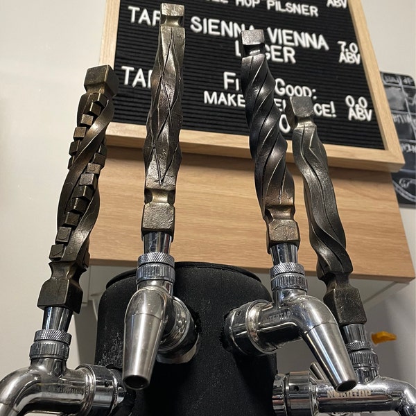 150mm Forged Beer Tap Handle, Steel Beer Tap Handle, Blacksmith Metal ...