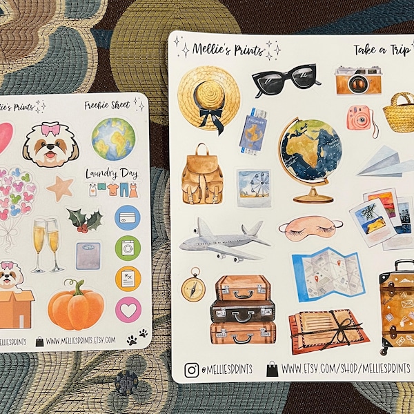 Take a Trip | Planner Stickers, Scrapbook Stickers, Bullet Journal ...