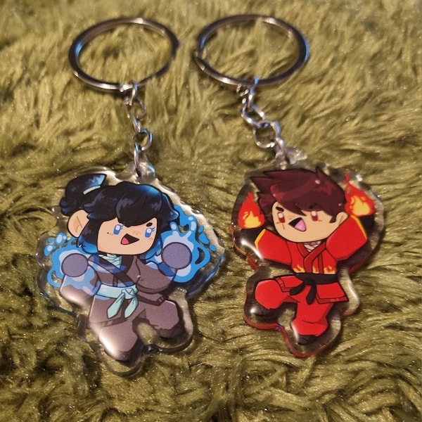 Smol Ninja Go Acrylic Keychains - Etsy