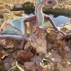 Medium Wyvern Crochet Pattern by Crafty Intentions Downloadable DIGITAL ...